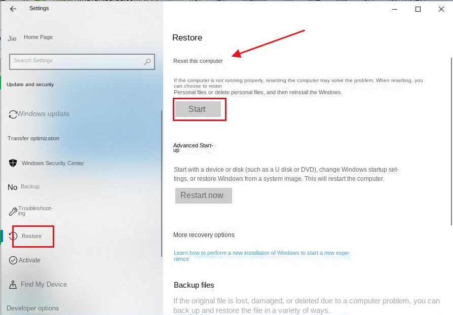 Fix The Error: Unable to Reset Your PC. A Required Drive Partition Is Missing - Rene.E Laboratory