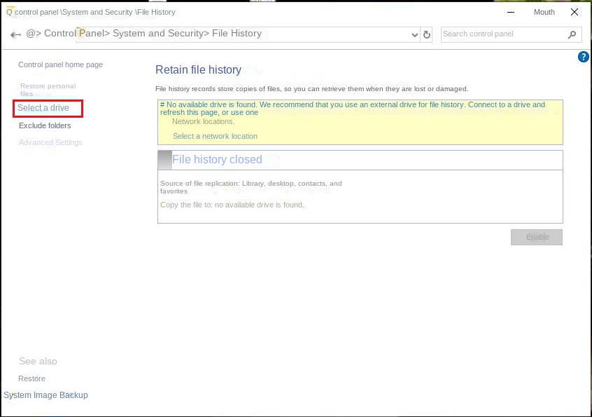 Fix: File History Windows 10 Not Working - Rene.E Laboratory