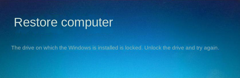 Fixing "The Drive Where Windows Is Installed Is Locked" Error - Expert ...